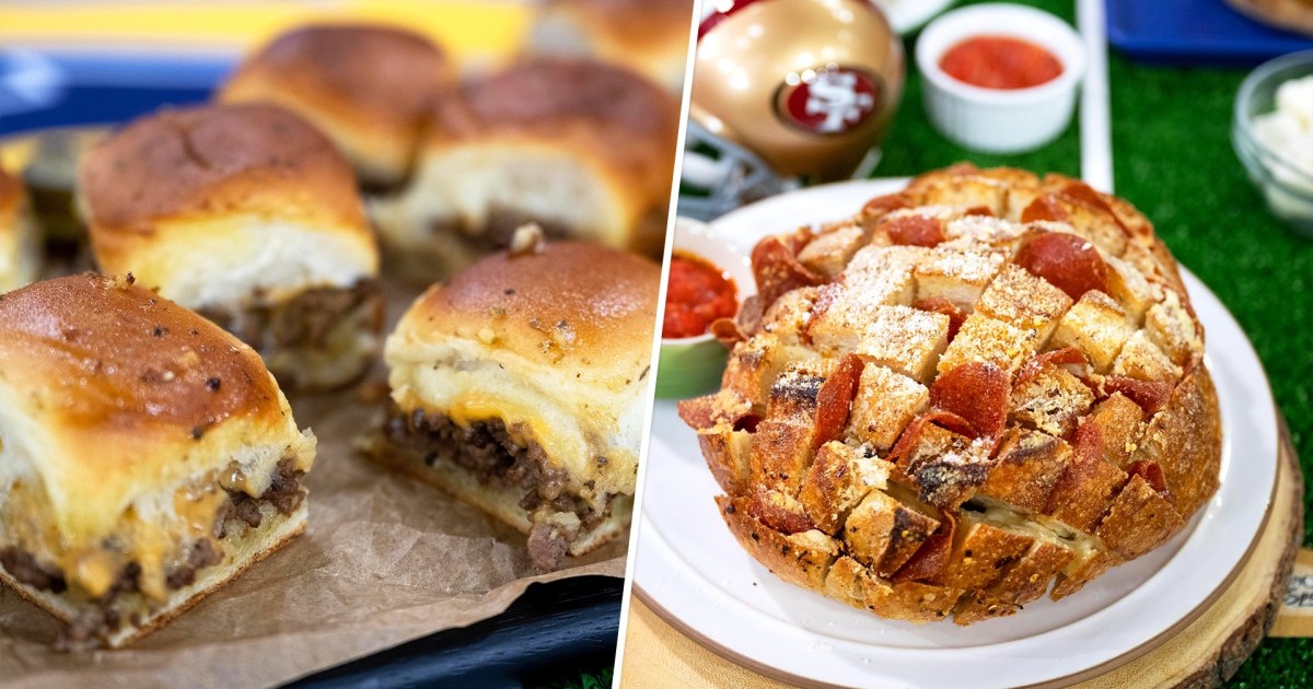 Cheeseburger sliders, pepperoni pull-apart bread: Get the recipes