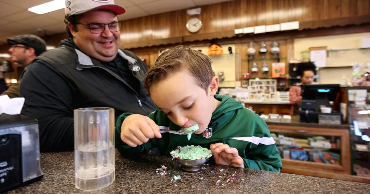 How the New York Jets ice cream kid celebrates sweet victory