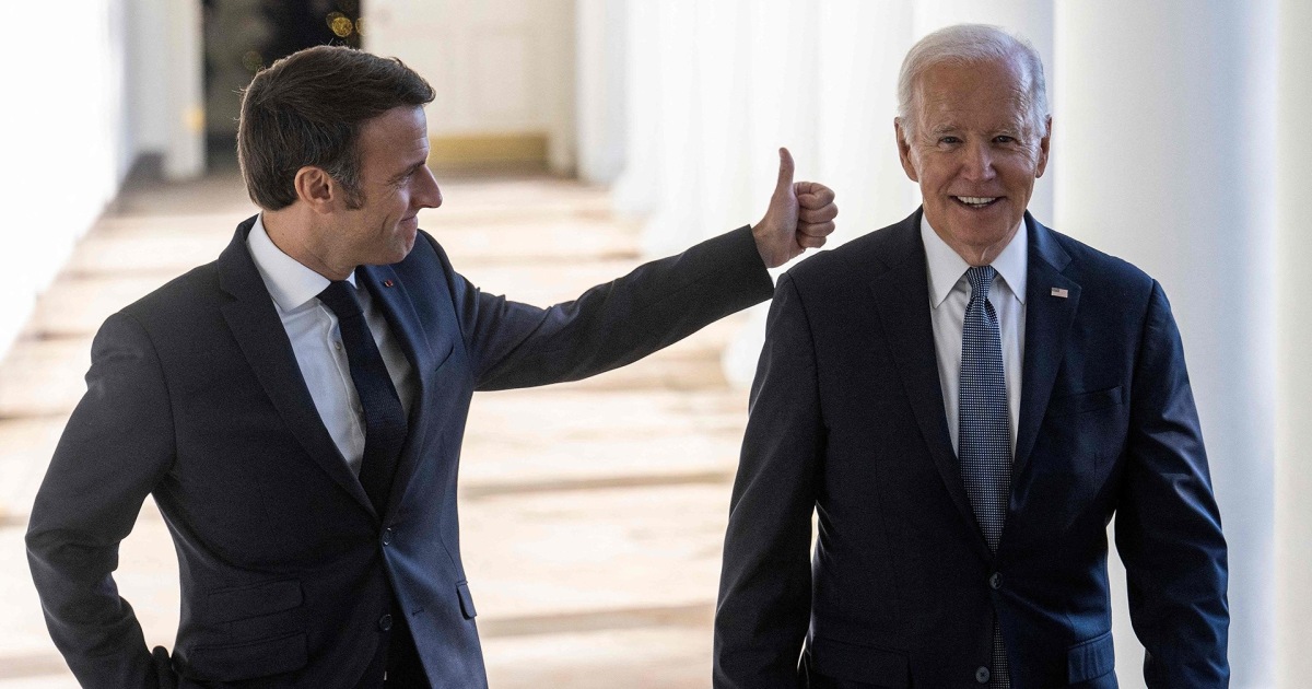 Biden looks to shore-up relations with France during Macron visit