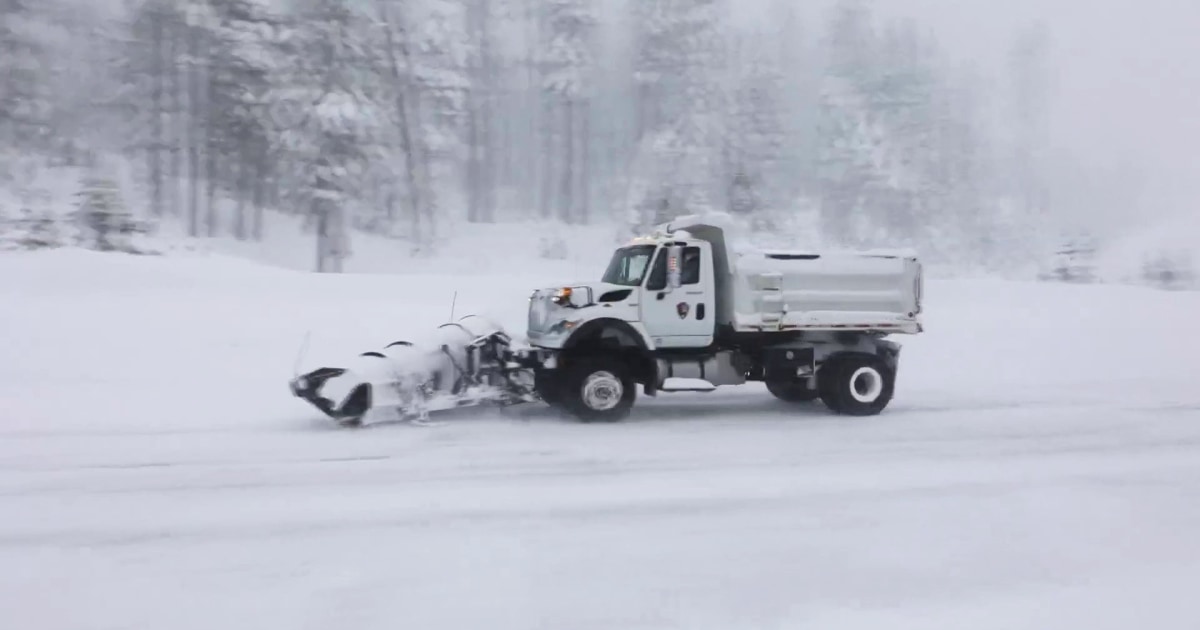 Massive storm system sweeps West with heavy snow, high winds