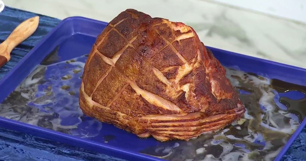 News Year’s recipes: Honey-glazed ham, pear coconut crumble