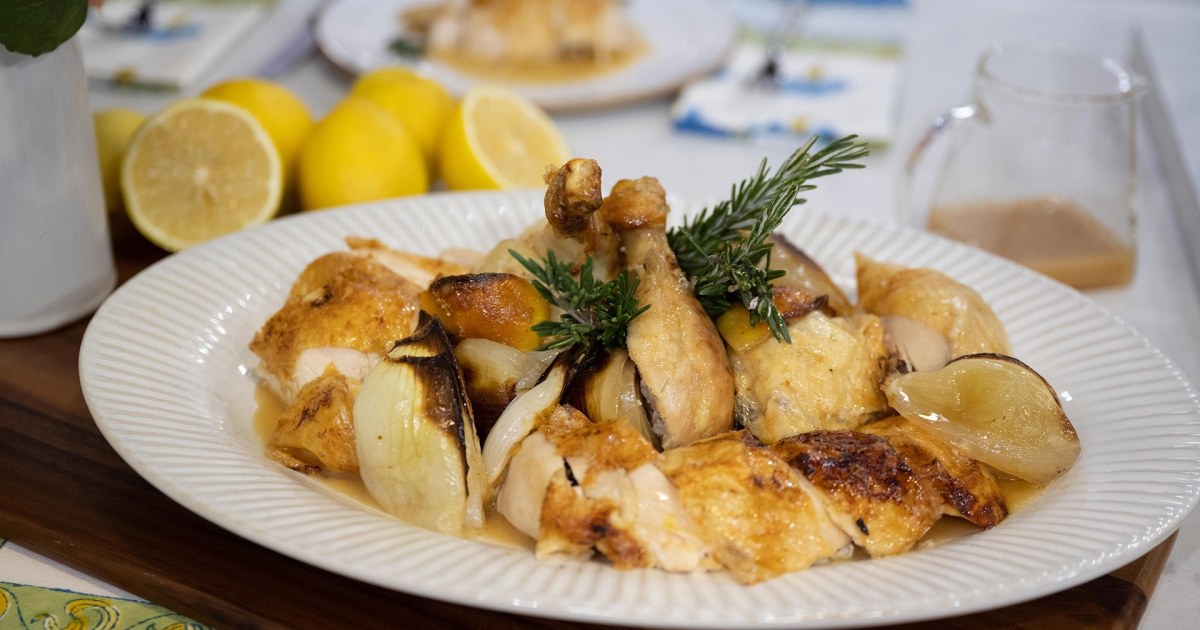 Lemon-roasted chicken: Try Lidia Bastianich’s recipe