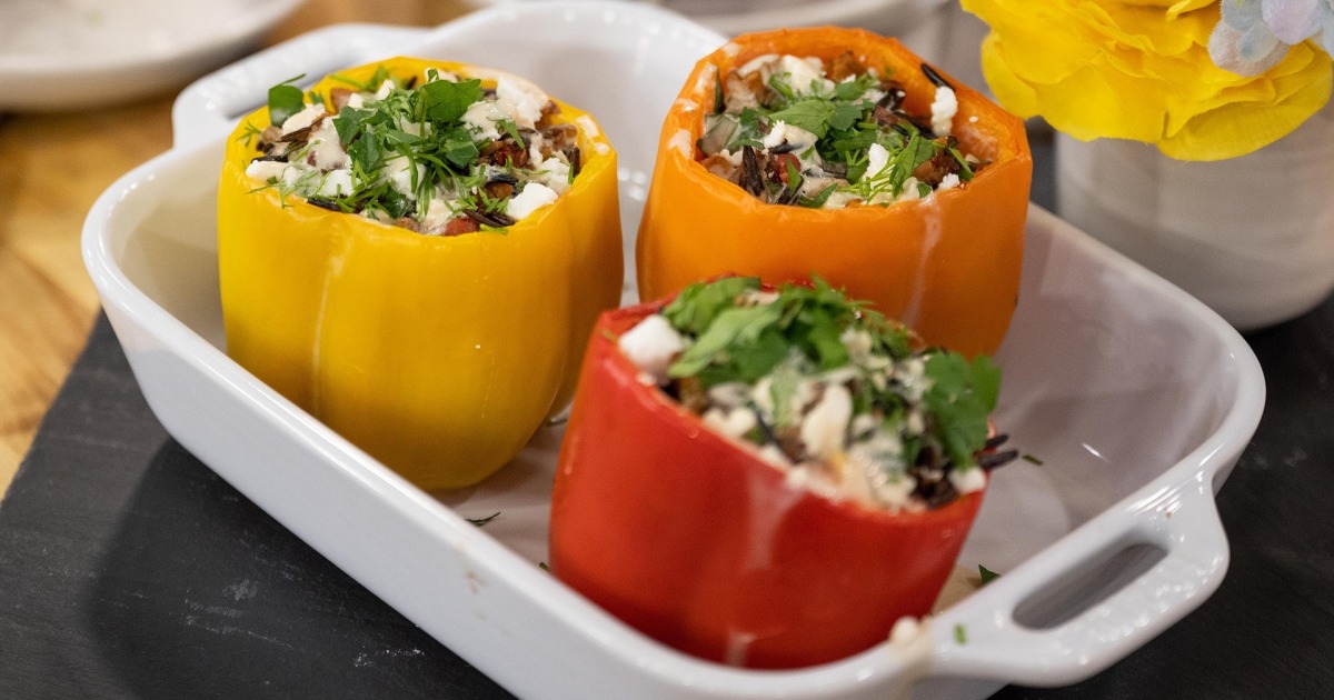Mediterranean stuffed peppers, banana fudge cake: Get the recipe!