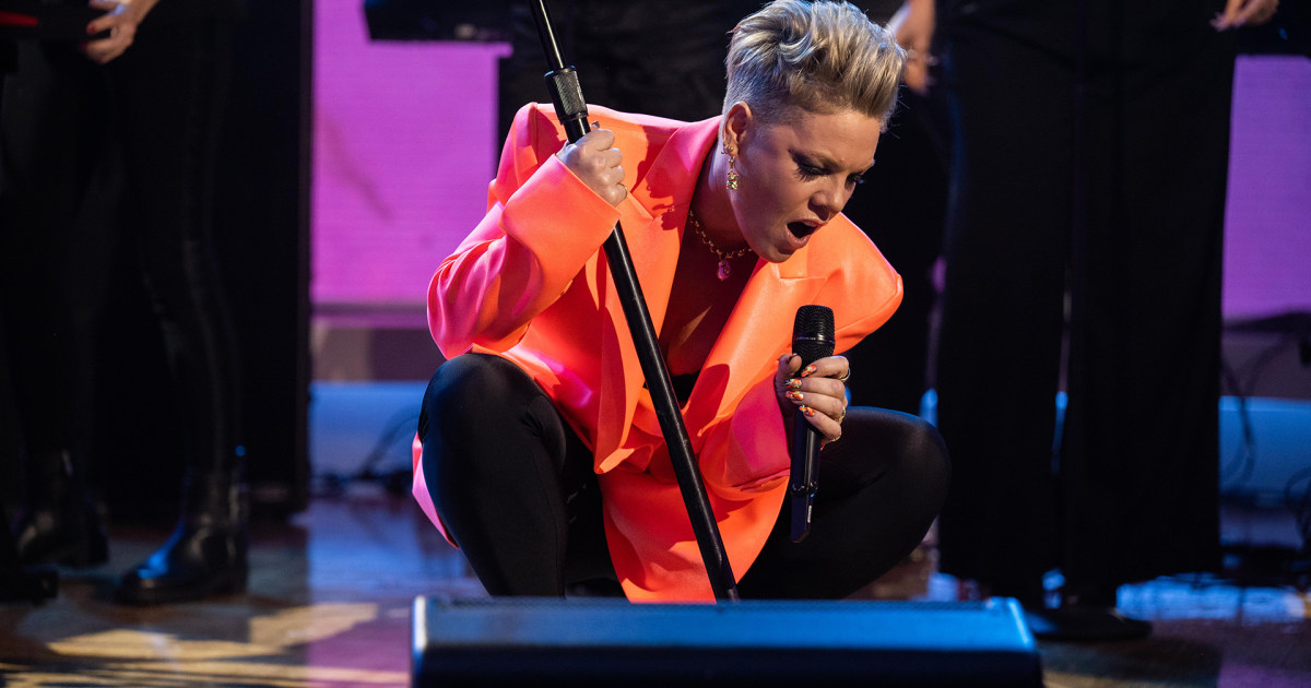Pink performs new single ‘Trustfall’ live on TODAY