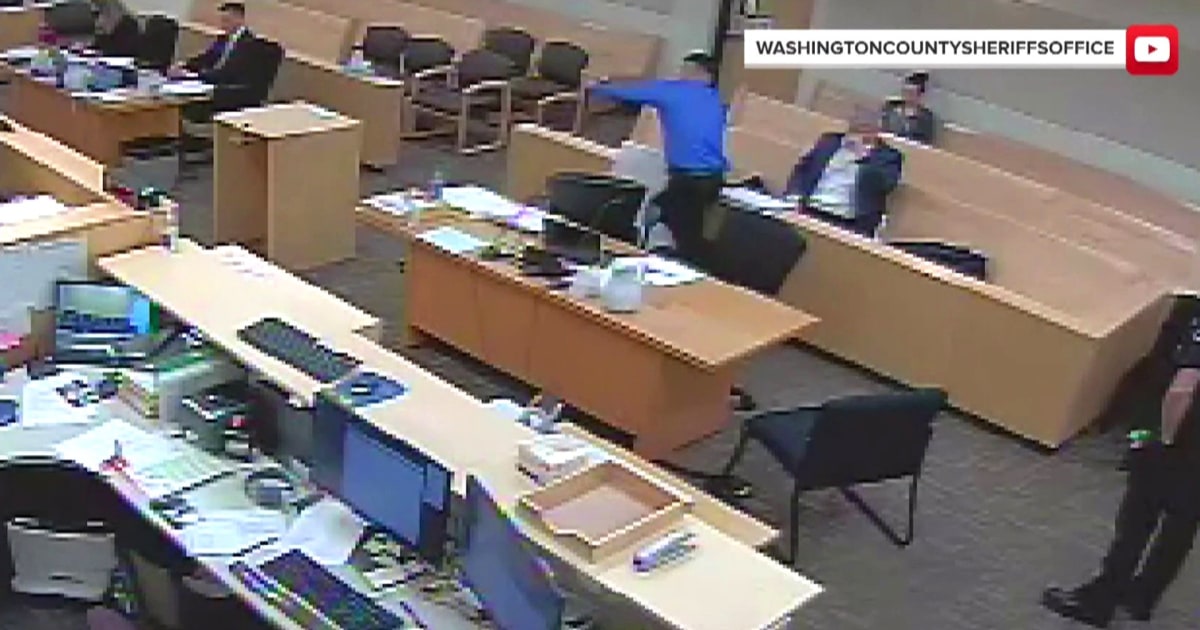 Surveillance video shows murder suspect flee courthouse