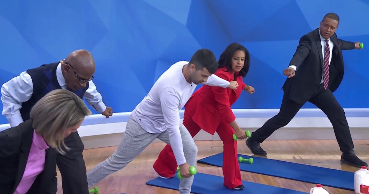 Celebrity trainer shares at-home strength training exercises