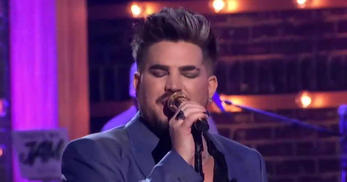 See Adam Lambert sing ‘The Muffin Man’ to tune of Cher’s ‘Believe’