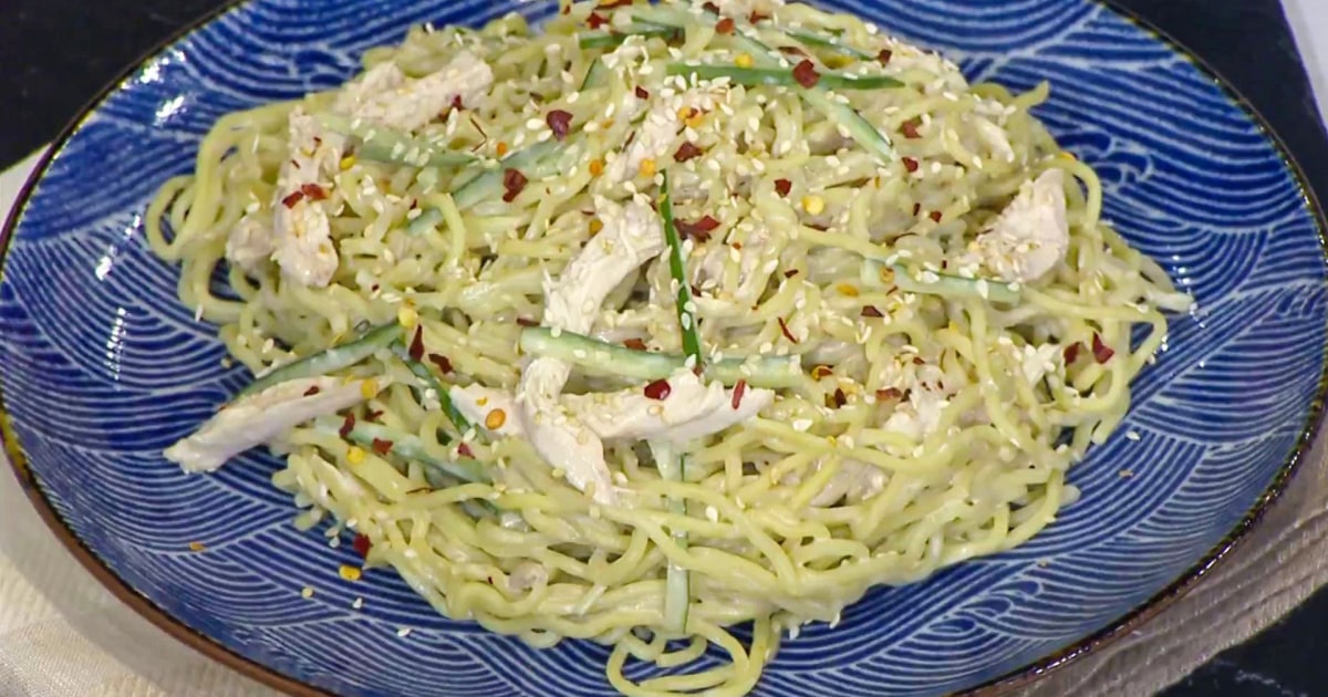 Chilled ramen with chicken and cucumbers: Get the recipe!