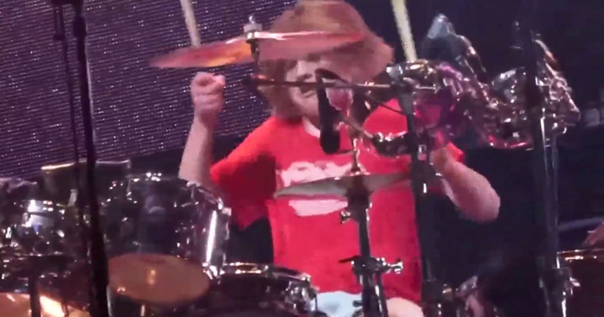 See Taylor Hawkins’ teenage son join Foo Fighters during concert