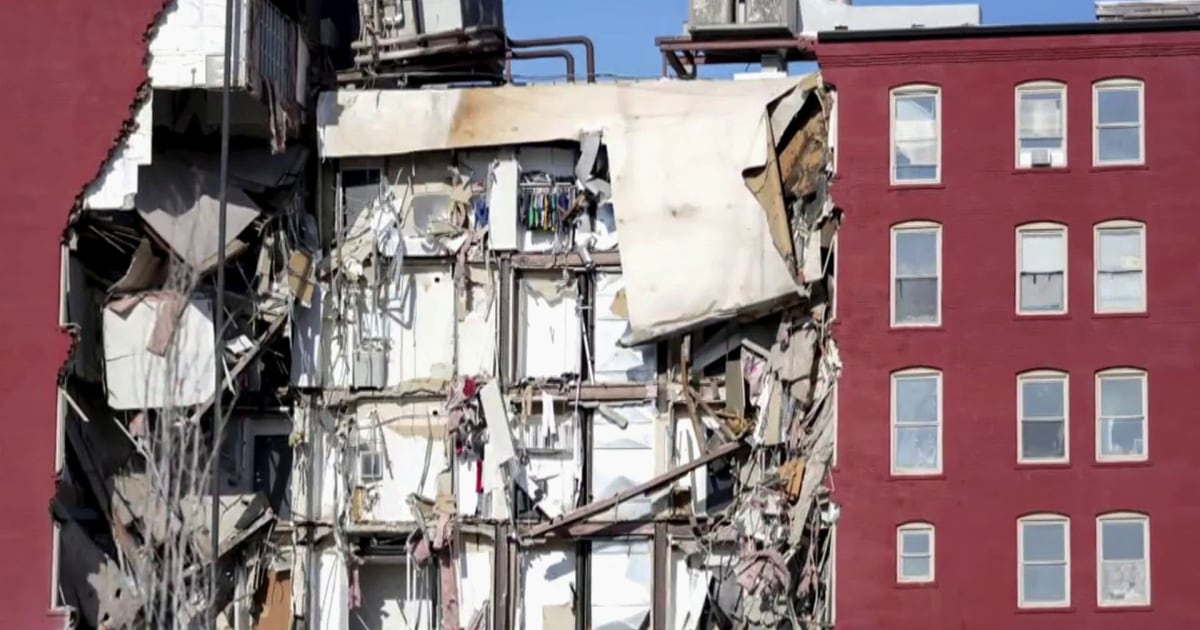 Iowa apartment collapse: At least 2 residents remain trapped inside