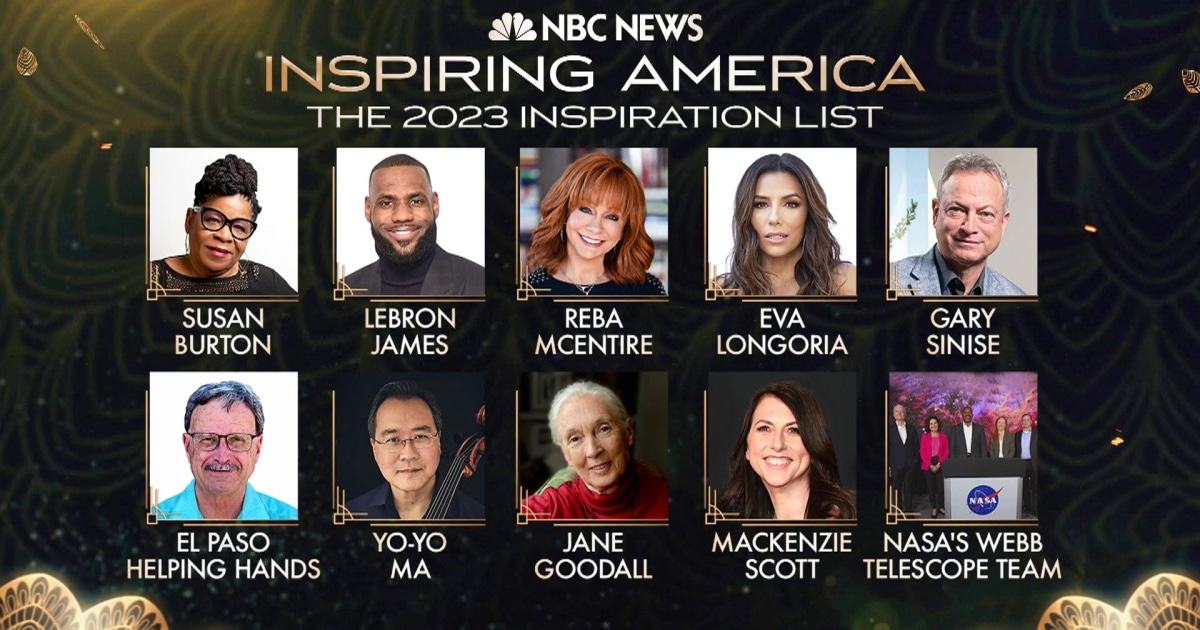 NBC’s Inspiring America: See who’s on the 2023 Inspiration List
