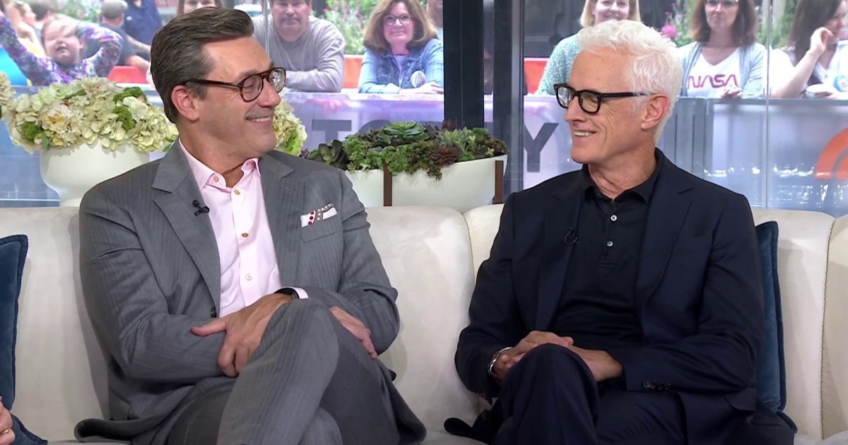 Jon Hamm, John Slattery talk new movie, 10 years since ‘Mad Men'