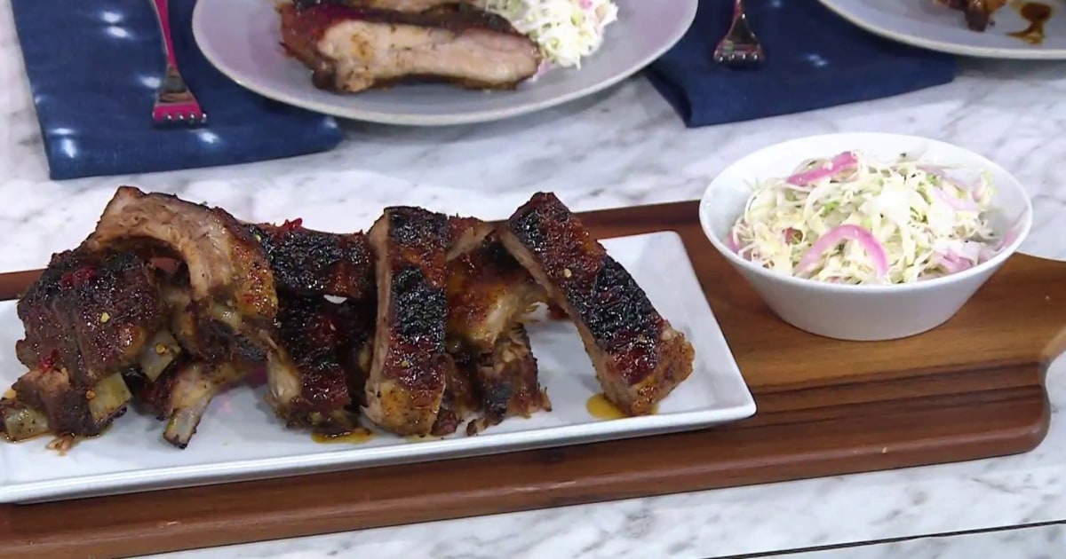 Try this Italian spin on a rack or ribs with a sweet and spicy glaze