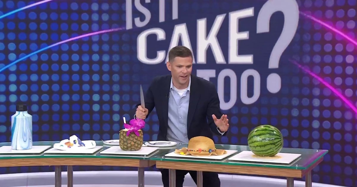 Mikey Day puts Hoda & Jenna to the test in 'Is It Cake' competition