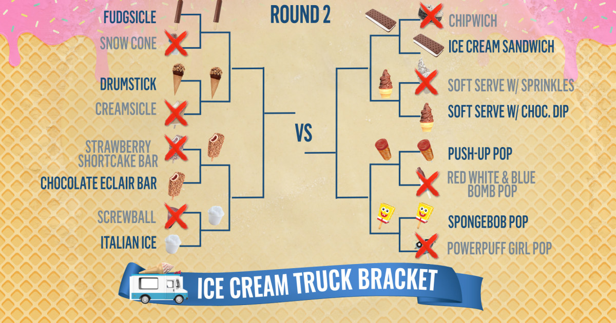 TODAY’s ice cream bracket: See what got knocked off first round