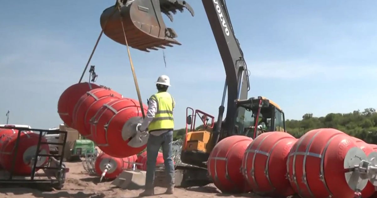 DOJ threatens to sue Texas over floating border barriers