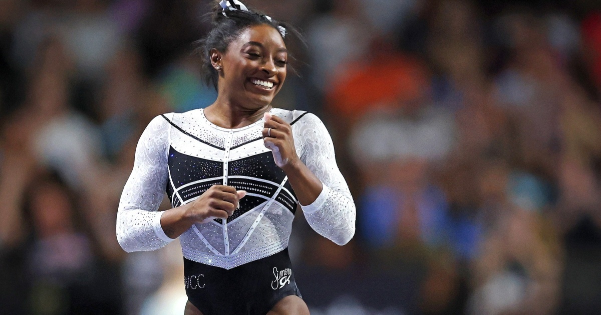 Simone Biles wins her first competition after 2-year break