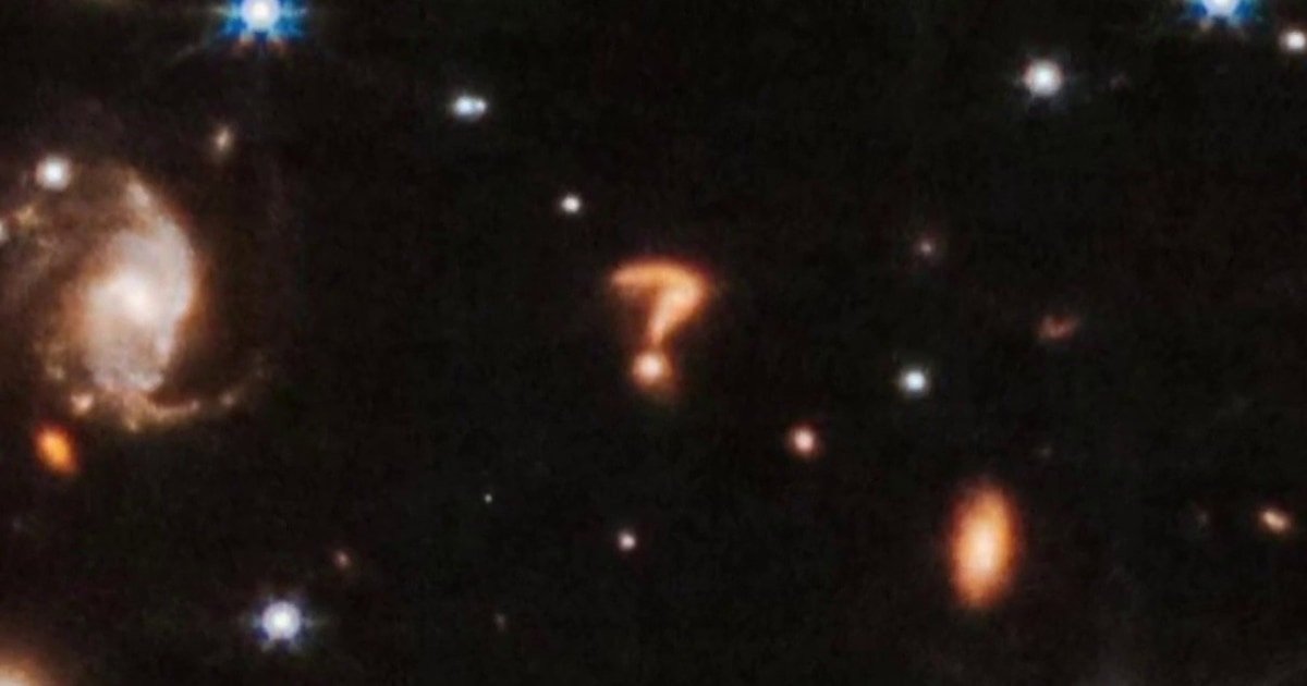 James Webb telescope captures 'question mark' in deep space