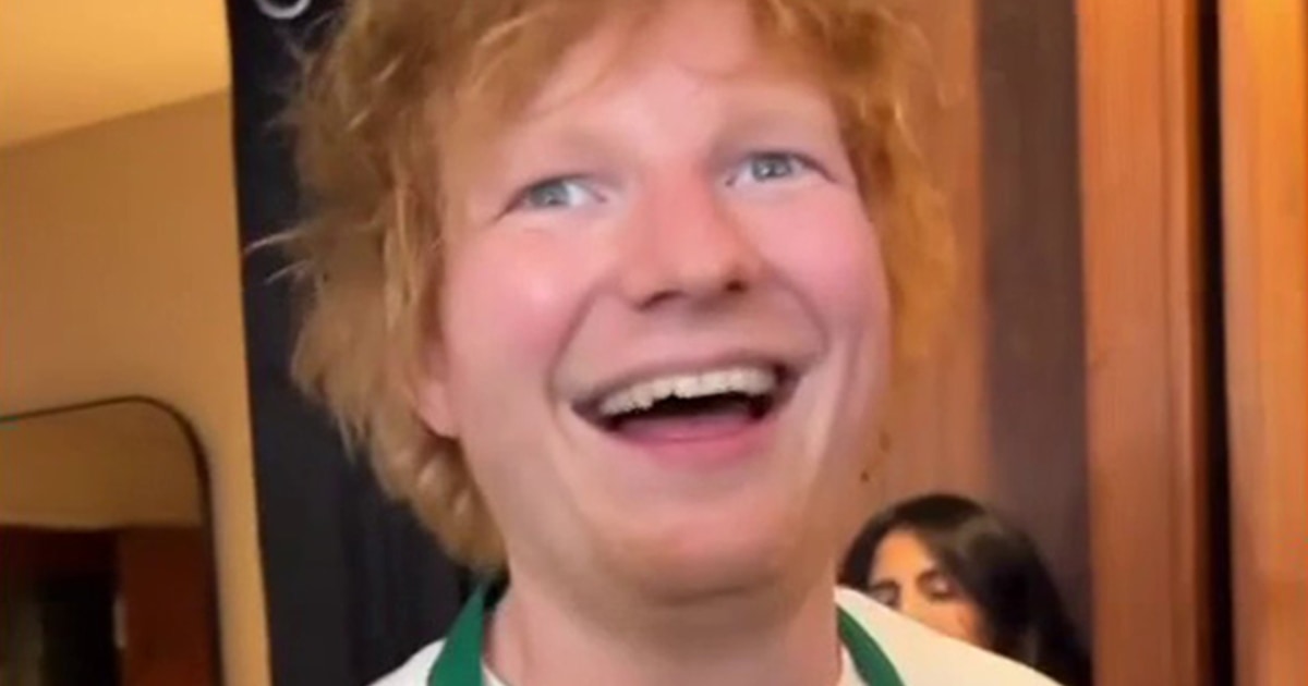 Ed Sheeran works a shift at Seattle Starbucks ahead of concert