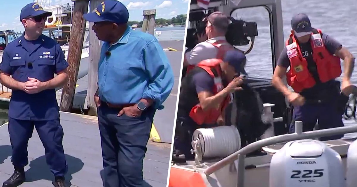 Watch Al Roker train with the US Coast Guard