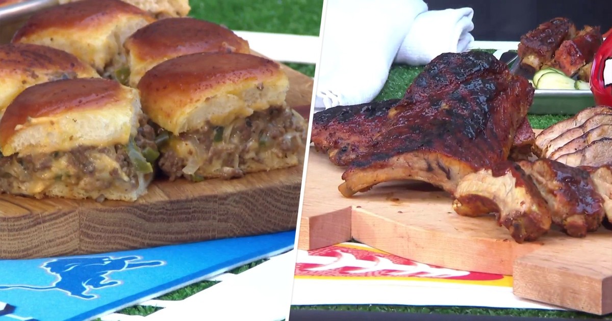 Beef and cheese sliders and ribs: Get the recipes!