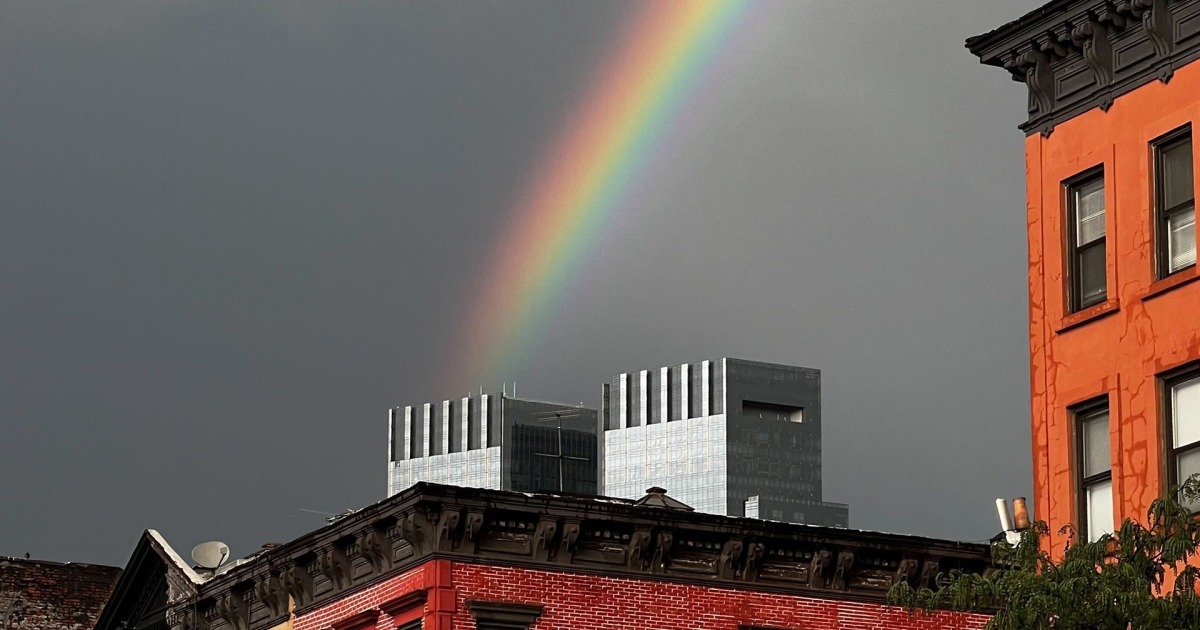 Double rainbow emerges over NYC on 22nd anniversary of 9/11