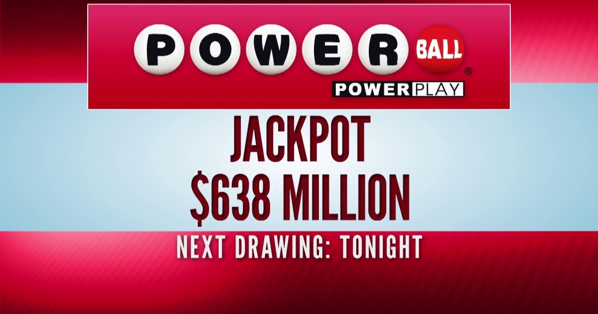 Powerball jackpot now $638M, its 10th-largest prize ever