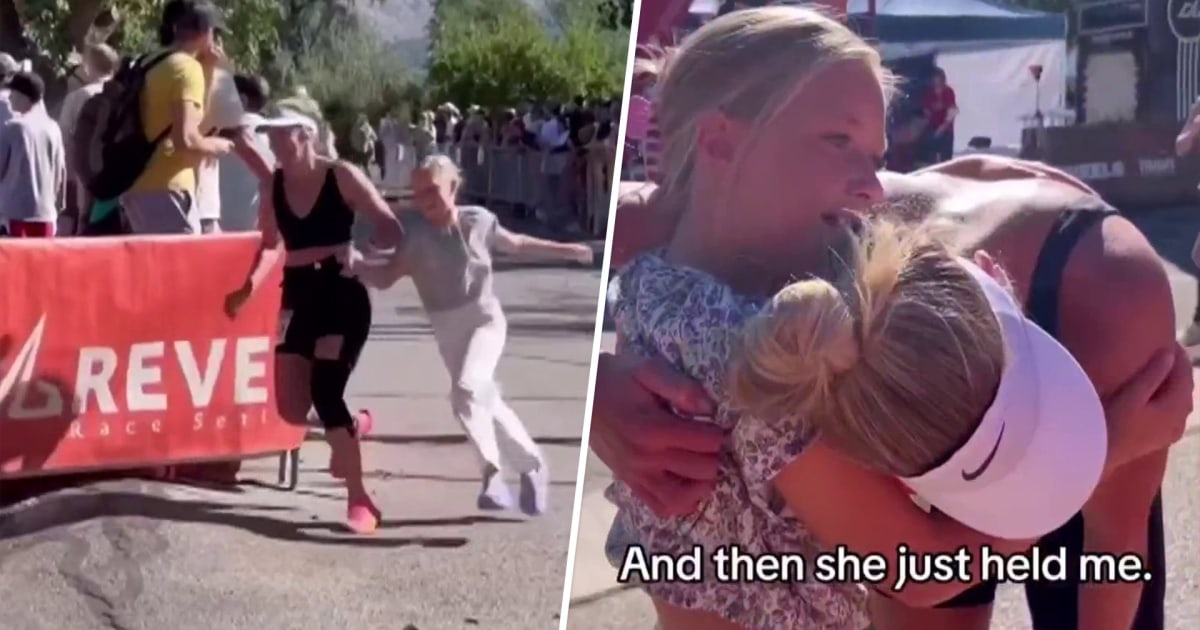 Daughter jumps into race to help struggling mom finish marathon