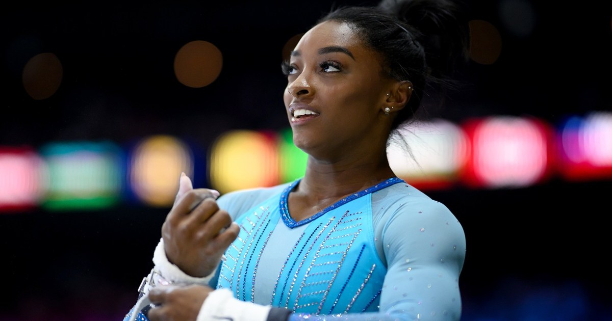 Simone Biles makes history landing Yurchenko double pike