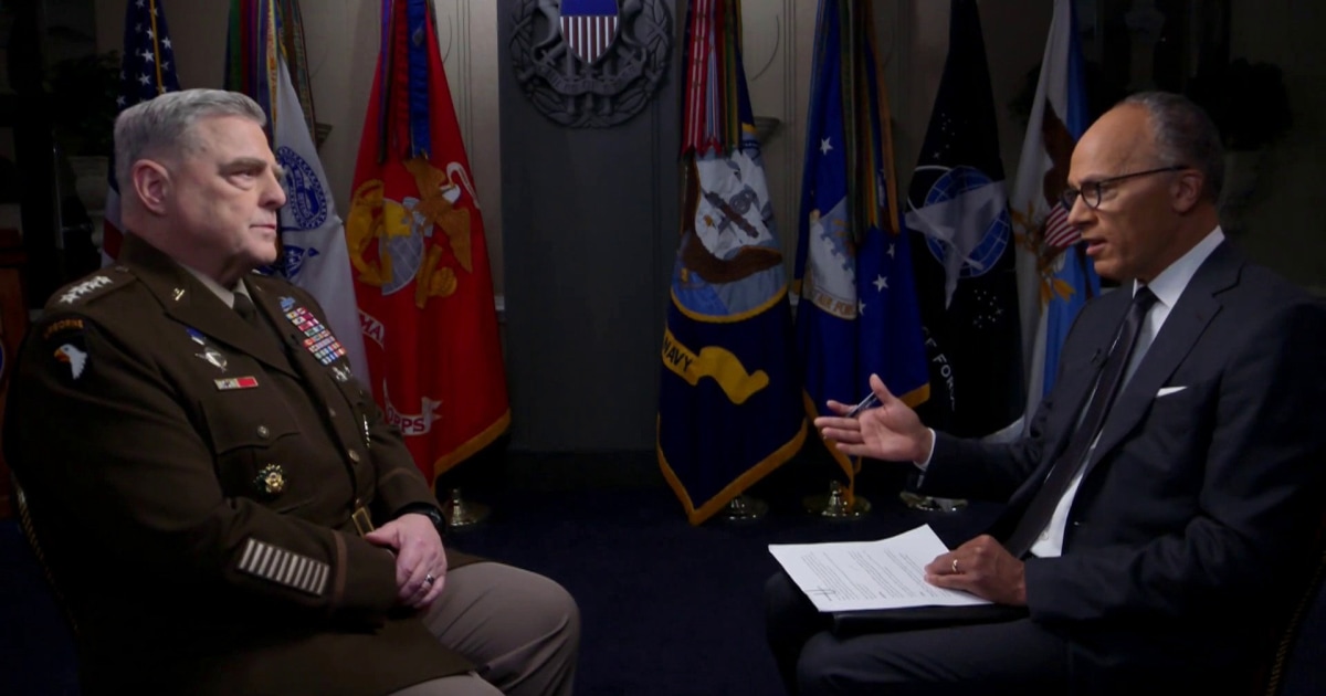 Gen. Mark Milley on 2020 election, possible military action