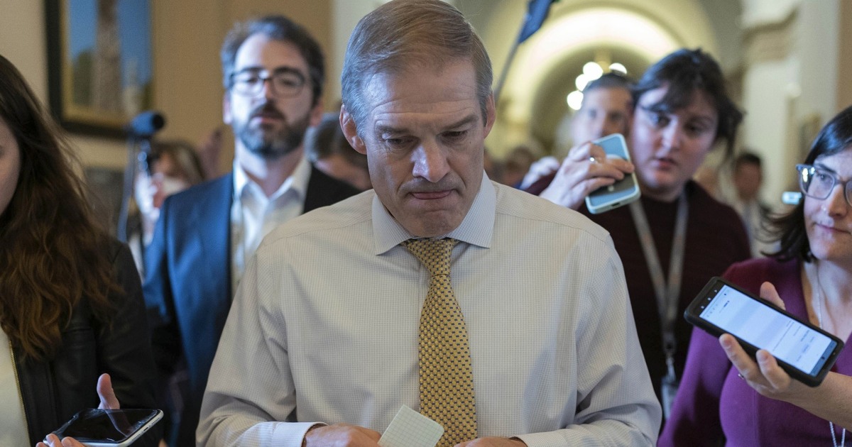 Jim Jordan vows to keep fighting after first speaker vote fails