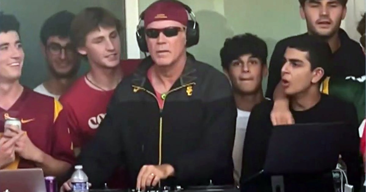 Will Ferrell crashes son’s frat party as guest DJ