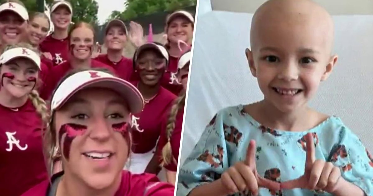 How a group of college athletes helped inspire young cancer patient
