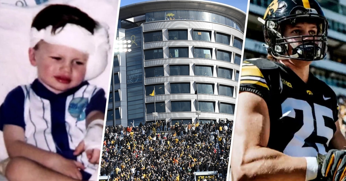 Former children’s hospital patient joins Iowa Hawkeyes football team
