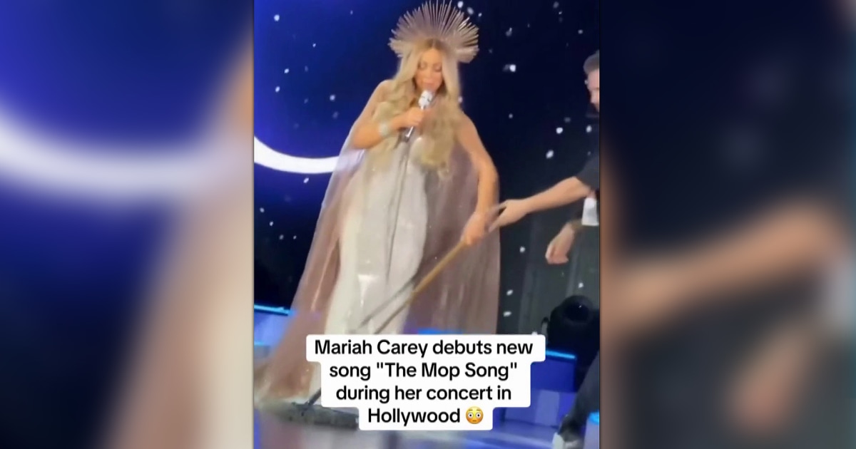 See Mariah Carey improvise hilarious "Mop Song"
