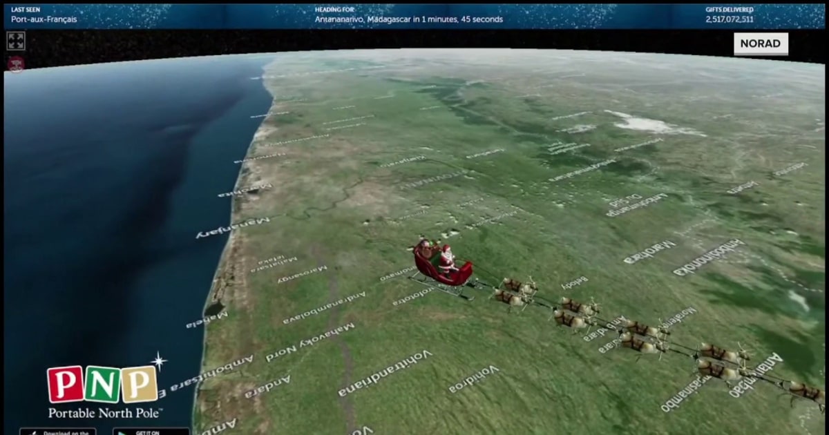 NORAD fires up its Santa Tracker website with games and music