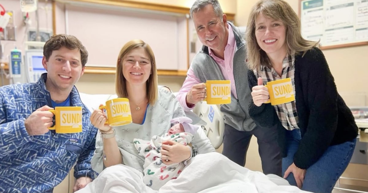 Family welcomes newborn to the world with Sunday Mug Shot