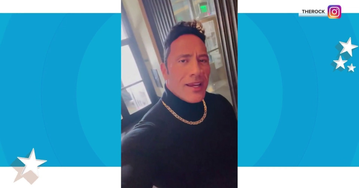 Dwayne Johnson re-creates iconic ’90s Rock meme for Christmas