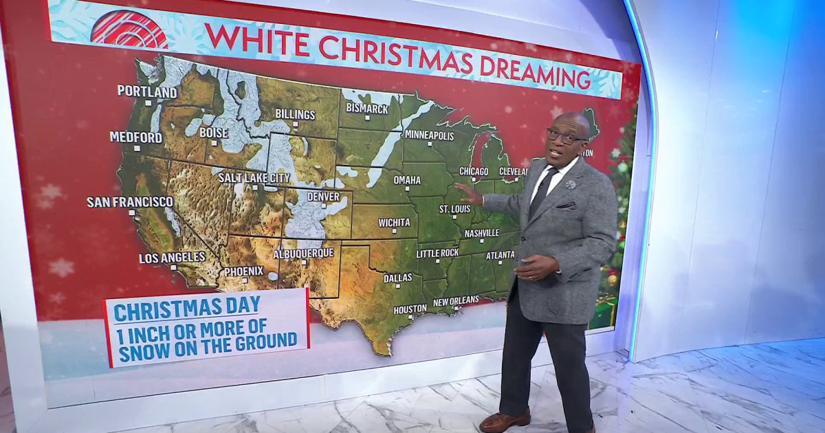 Christmas Day forecast: Where will it snow in US?