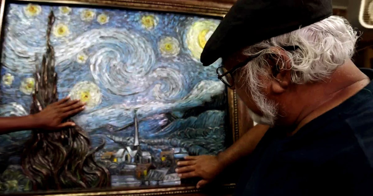 Artist sculpts famous works of art for visually impaired to enjoy