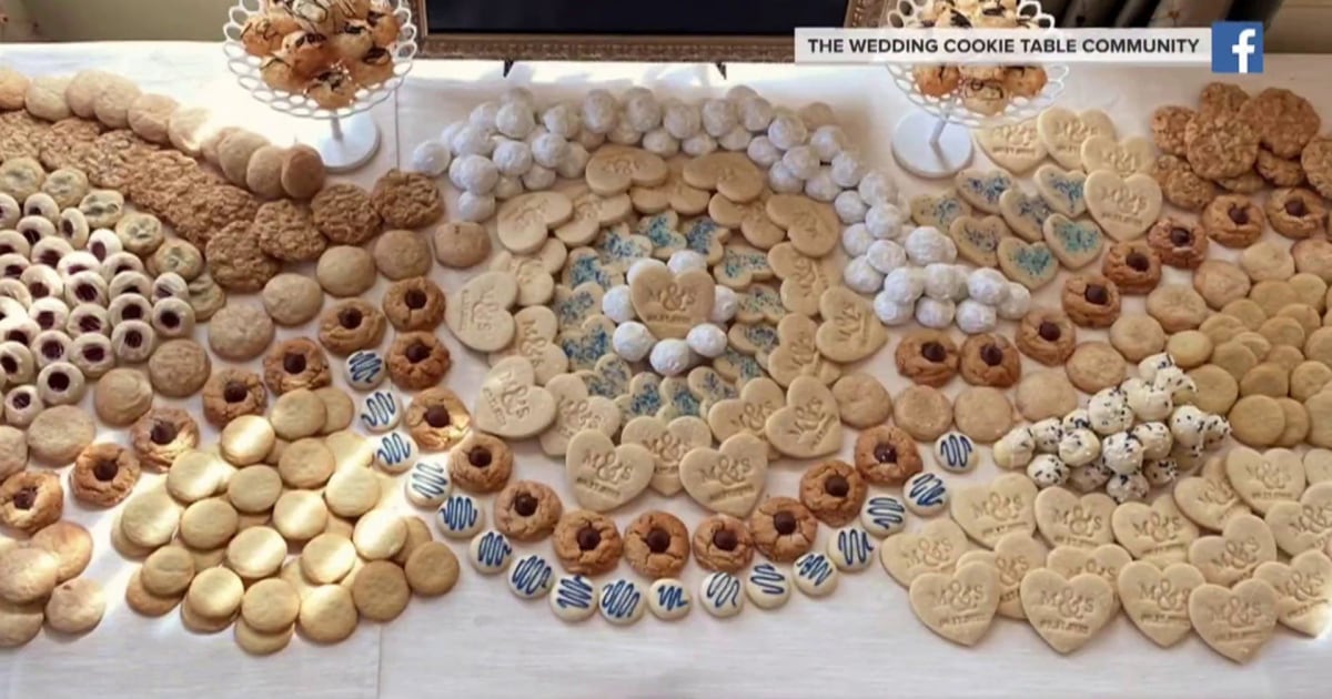 How the sweet tradition of the cookie table at weddings got started