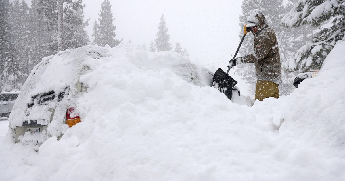 Powerful blizzard slams West Coast with up to 12 feet of snow