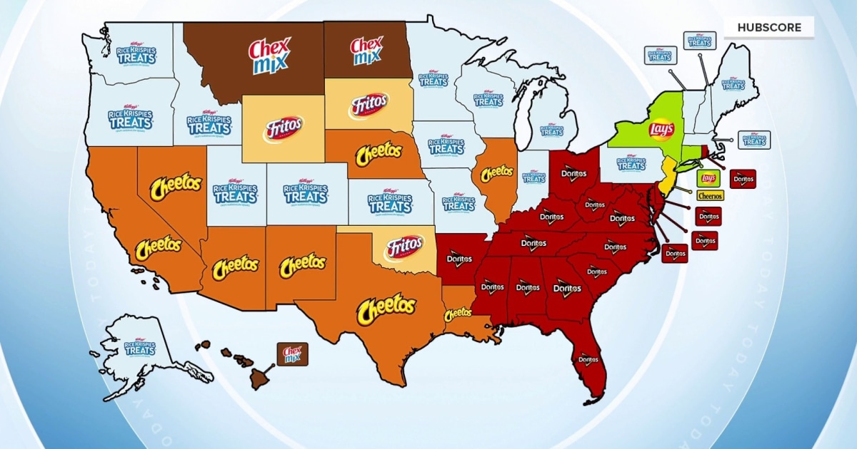 National snack day: Survey reveals each state's favorite treat