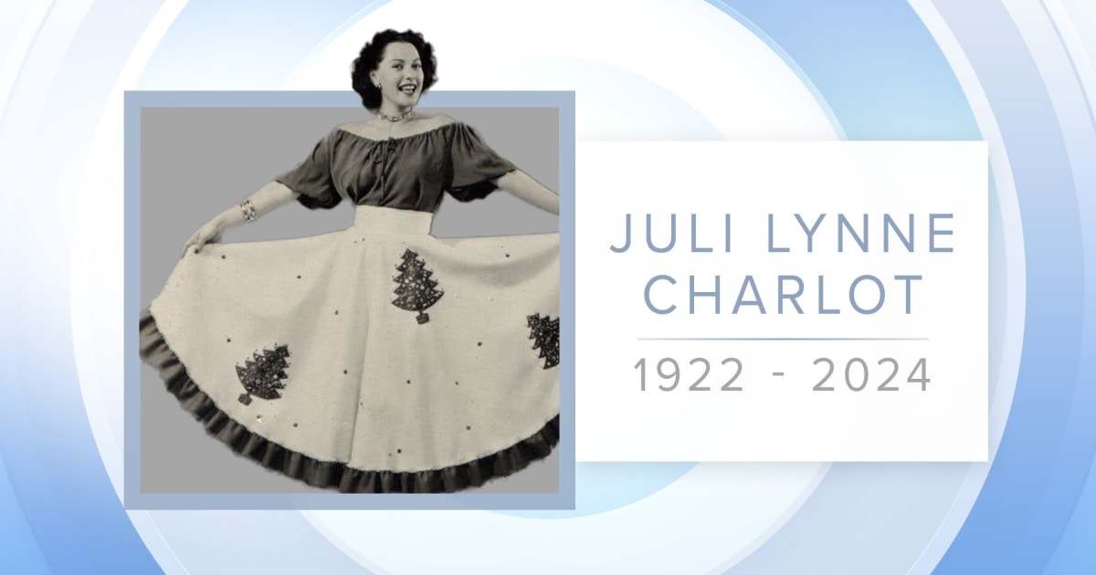 Juli Lynne Charlot, creator of iconic ’50s poodle skirt, dies at 101