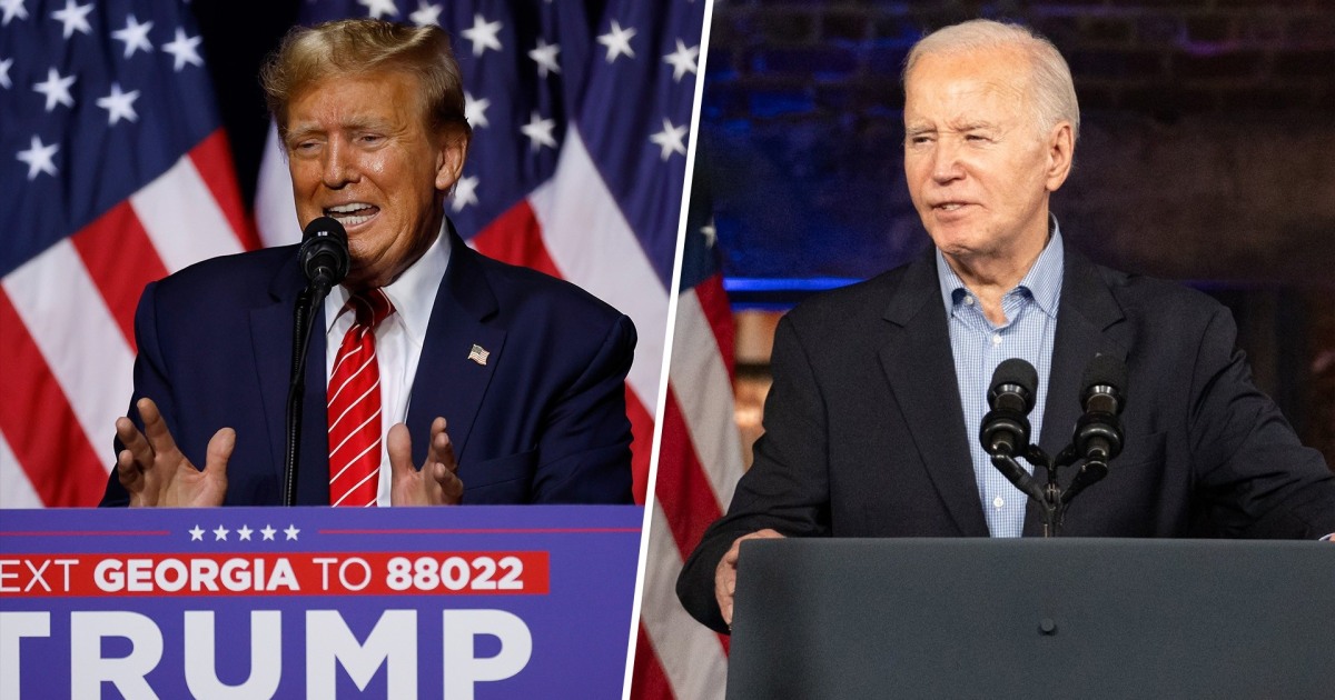 Biden and Trump hold dueling rallies in Georgia