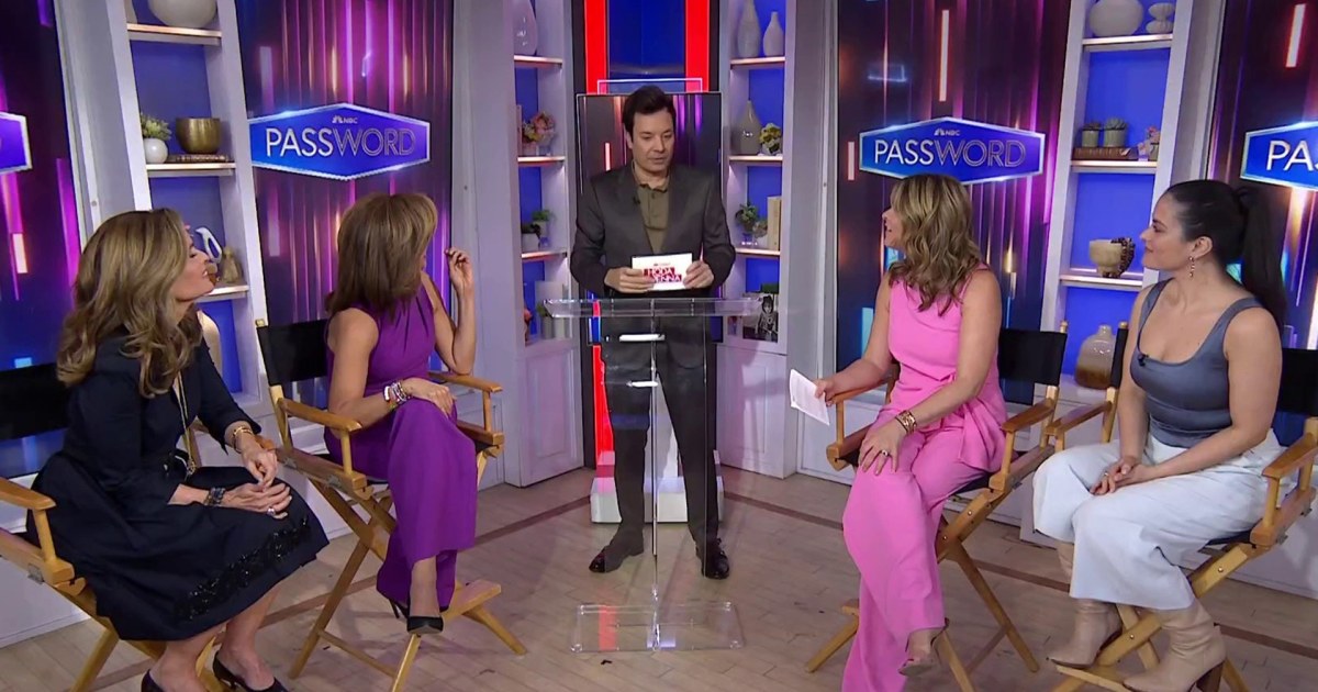 Jimmy Fallon hosts a mini version of 'Password' on Hoda & Jenna