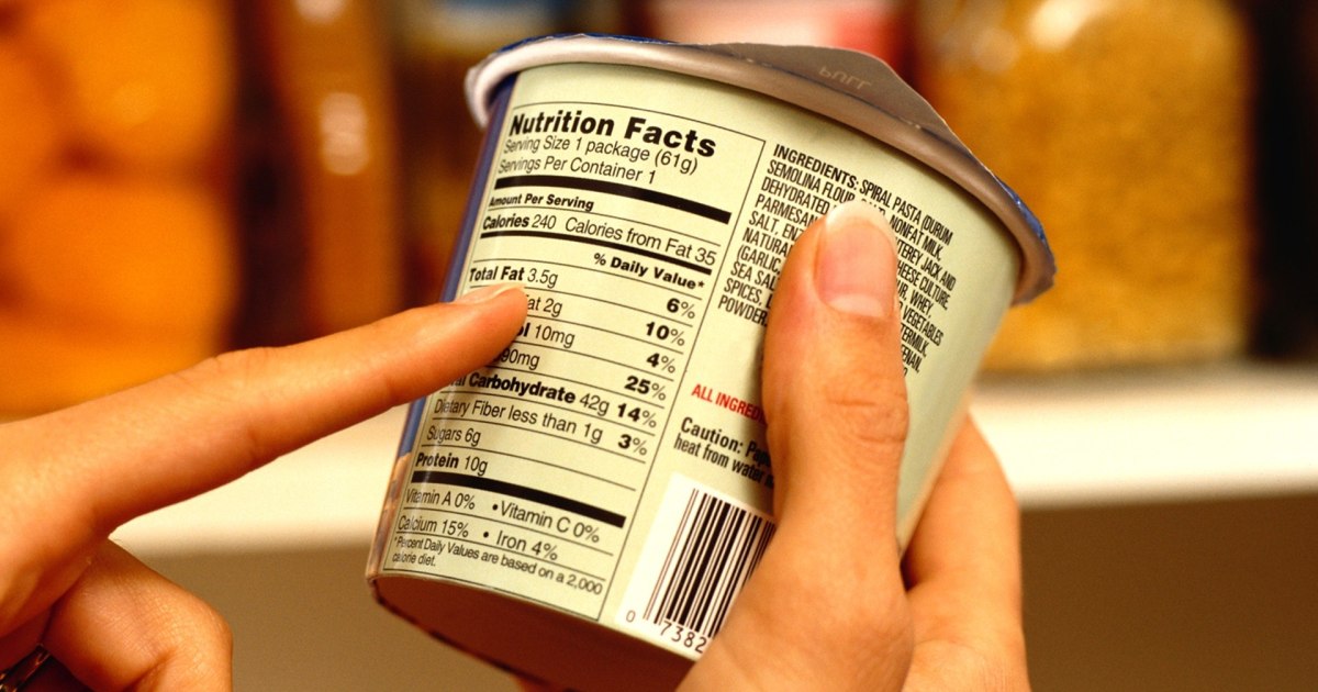 How to understand the nutrition labels on food and drinks