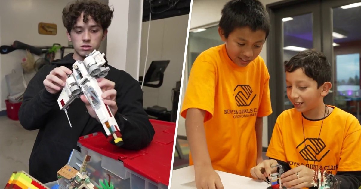 Teen collects discarded Lego sets to donate to kids in need