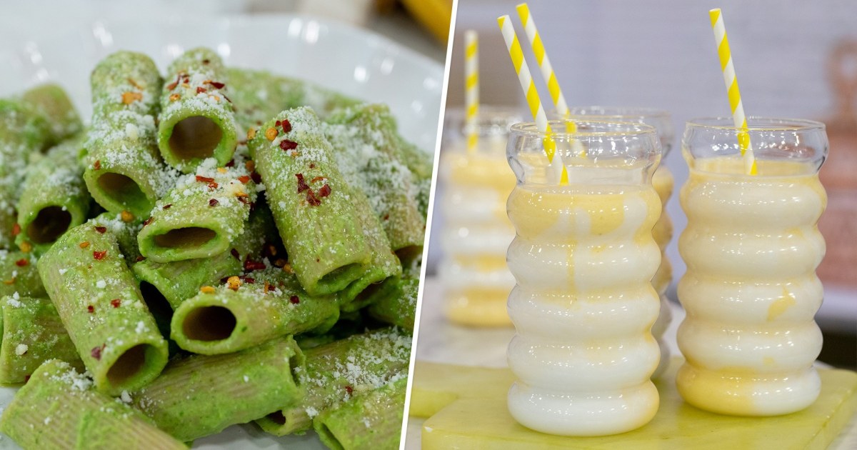 Spring veggie pasta and creamsicle smoothies: Get the recipes!