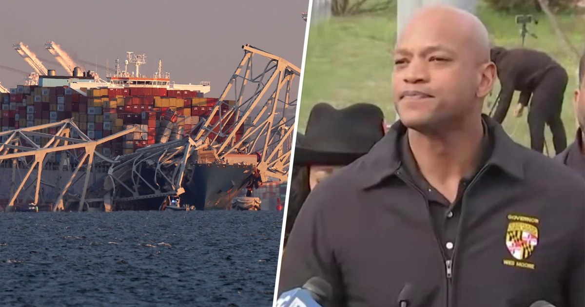 Mayday call was made to limit traffic on bridge: Maryland governor